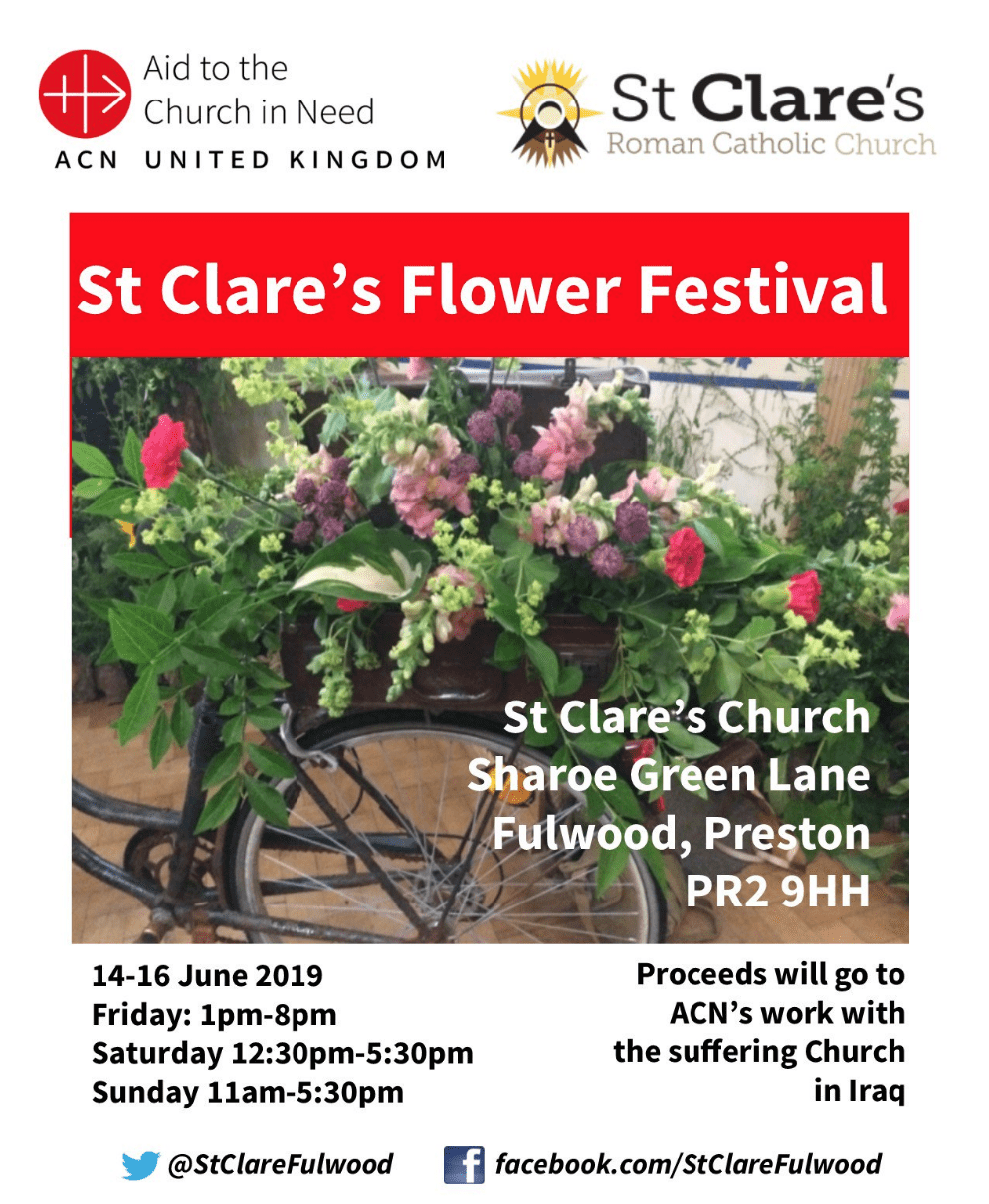 Flower Festival – St Clare’s Fulwood – St Andrew's, Cottam, & St Mary's ...